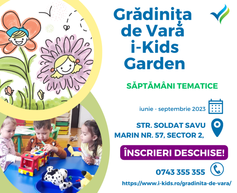 Gradinita de Vara 2023 - Summer School | i-Kids Garden